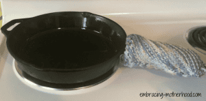 How to Cure a Cast Iron Skillet | Embracing Motherhood