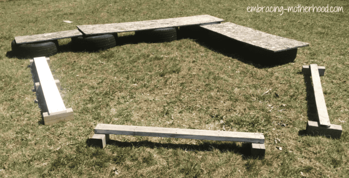 How to Make a Backyard Obstacle Course | Embracing Motherhood
