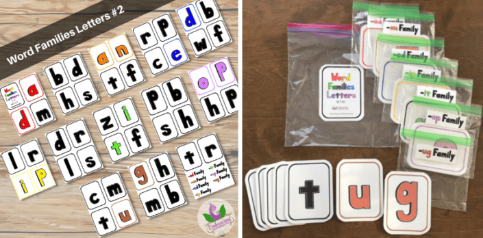 #6-Teaching Phonics with Three Letter Word Families | Embracing Motherhood