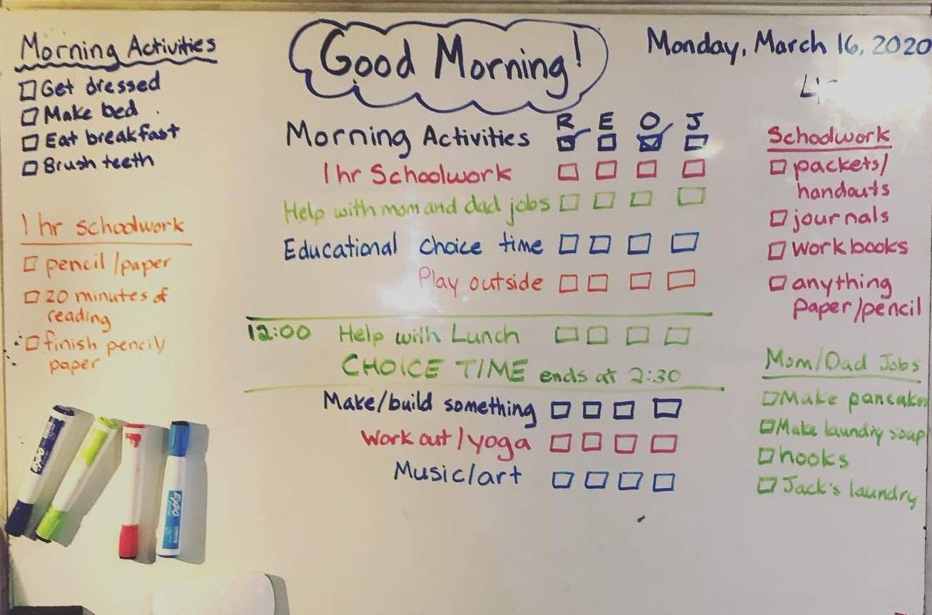 How to Start a Homeschool Routine During Covid-19 | Embracing Motherhood